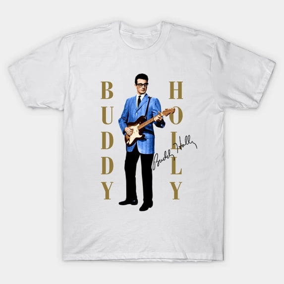 Buddy Holly Short Sleeve Cotton T- Shirt Unisex Tee All Size S to 5XL ...