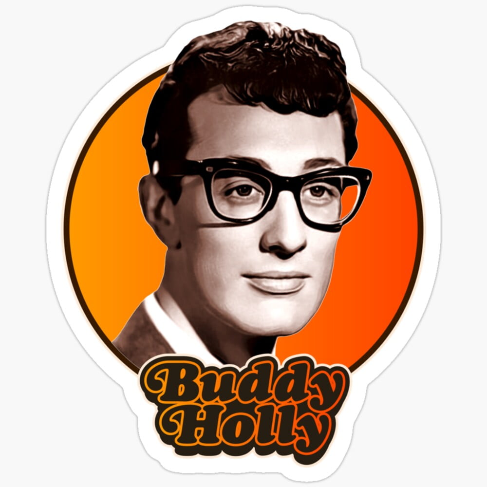 Buddy Holly Sticker Phone Decal Water Bottle Stickers Car Decals ...
