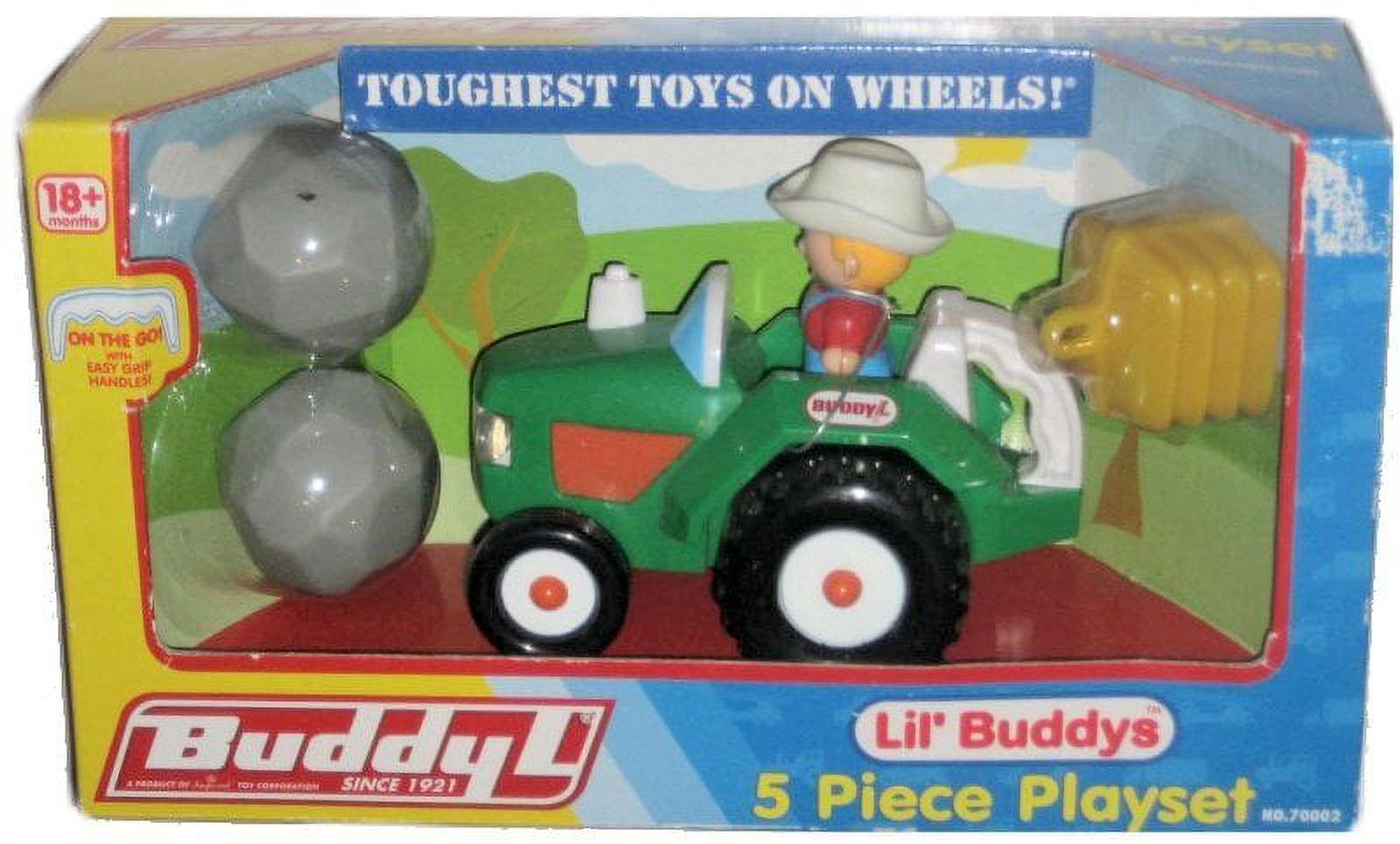 Buddy L Lil' Buddy's Green Tractor Farmer Kids Playset Toy 70002 ...