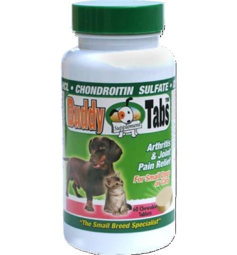Buddy Tabs Arthritis & Joint Pain Relief - Small Dogs and Cats - 60 ...