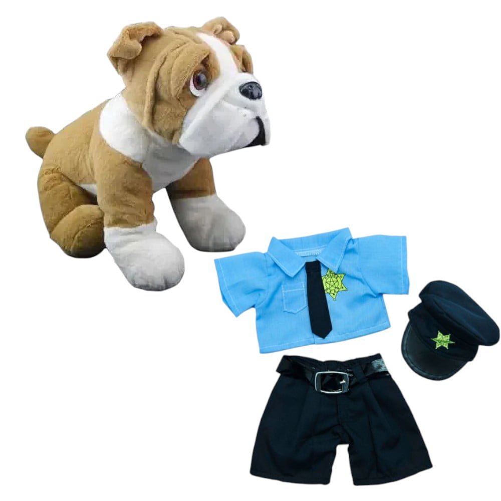 Buddy The Bulldog With 8 Inch Policeman Outfit – Plush Toy Representing ...