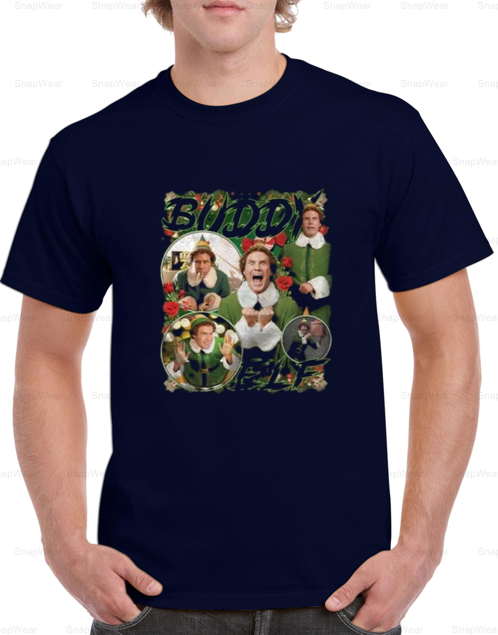 Buddy The Elf Christmas Tee Shirt Vintage Movie Will Ferrell Holiday T ...