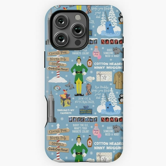 Buddy The Elf Movie Collage Phone Case for iPhone 16 15 14 13 12 11 Pro ...
