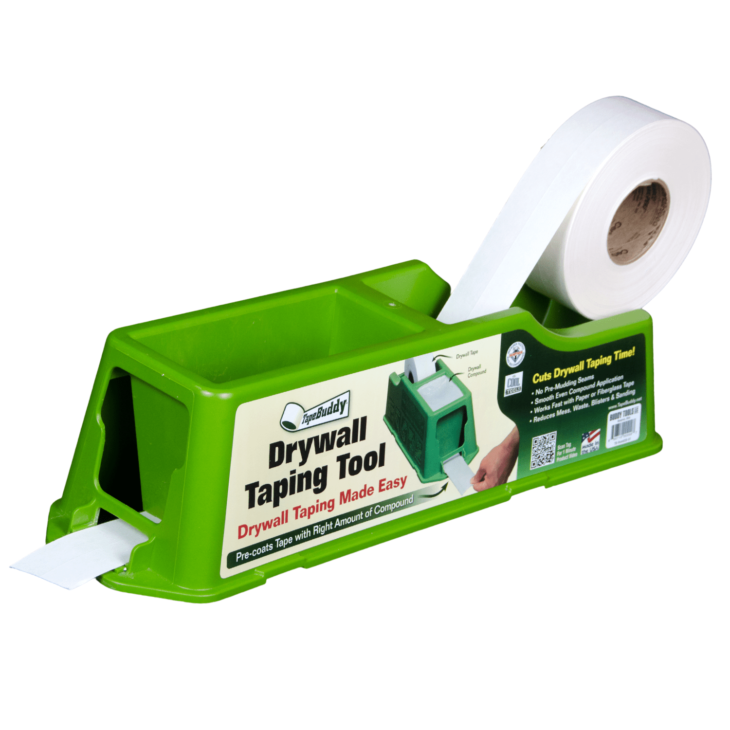 Buddy Tools TapeBuddy Drywall Taping Tool Fast Drywall Taper 20 Green
