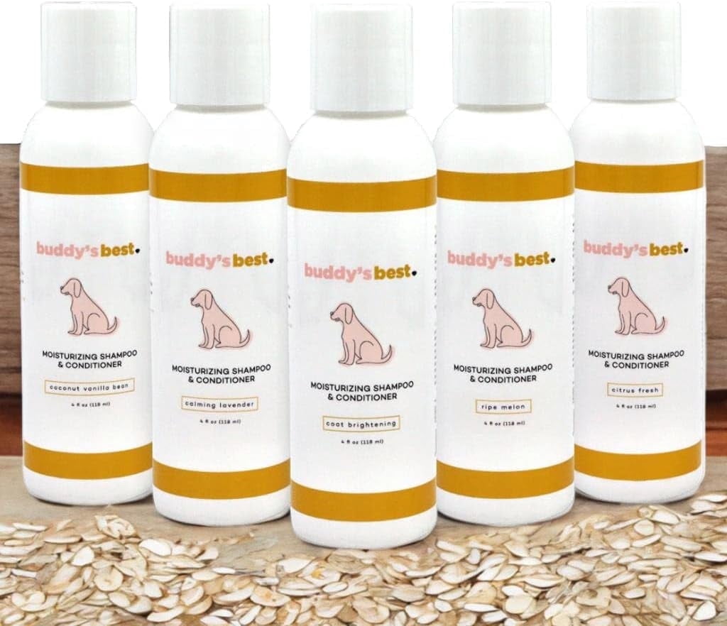 Buddy’s Best Dog Shampoo and Conditioner, Alcohol-Free Dog Wash Variety ...