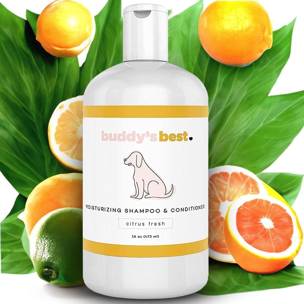 Buddy's Best Gentle Dog Shampoo and Conditioner, Oatmeal Shampoo for ...