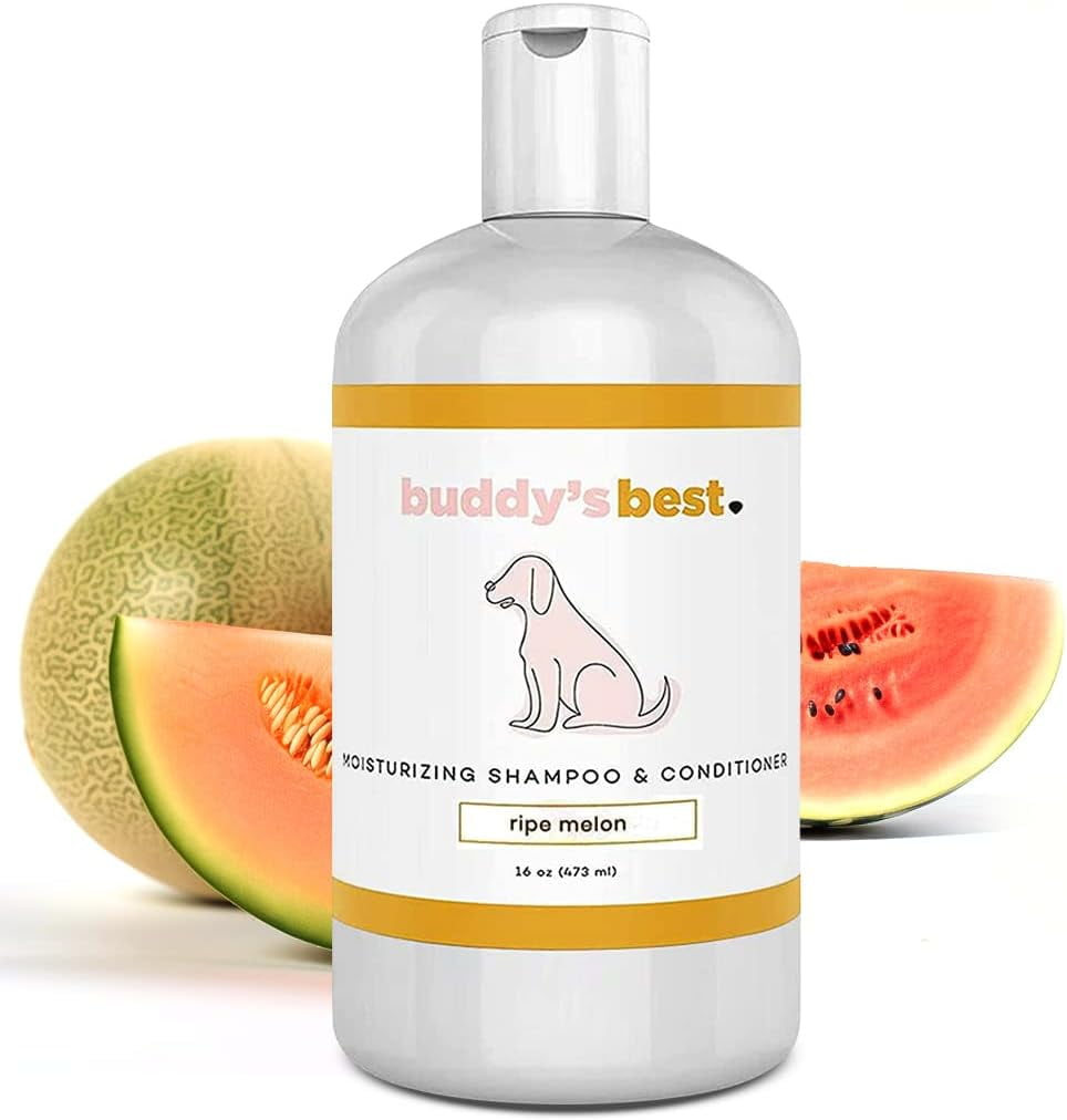 Buddy's Best Gentle Dog Shampoo and Conditioner, Oatmeal, Ripe Melon ...