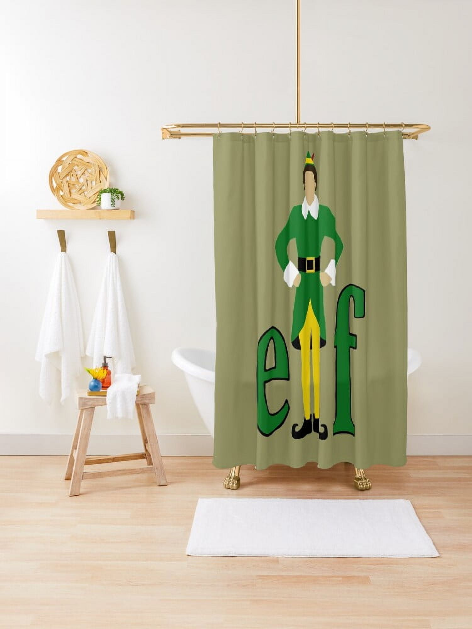 Buddy the Elf Shower Curtain Bathroom Shower Curtain Durable Waterproof ...