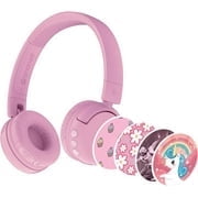 BuddyPhones POP Fun, Foldable Bluetooth Kids Headphones with Microphone ...