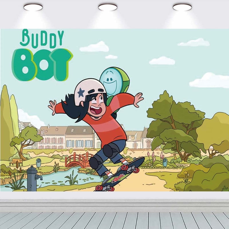 Buddybot Buddy Bot Party Supplies Background Backdrop Taspestry Banner ...