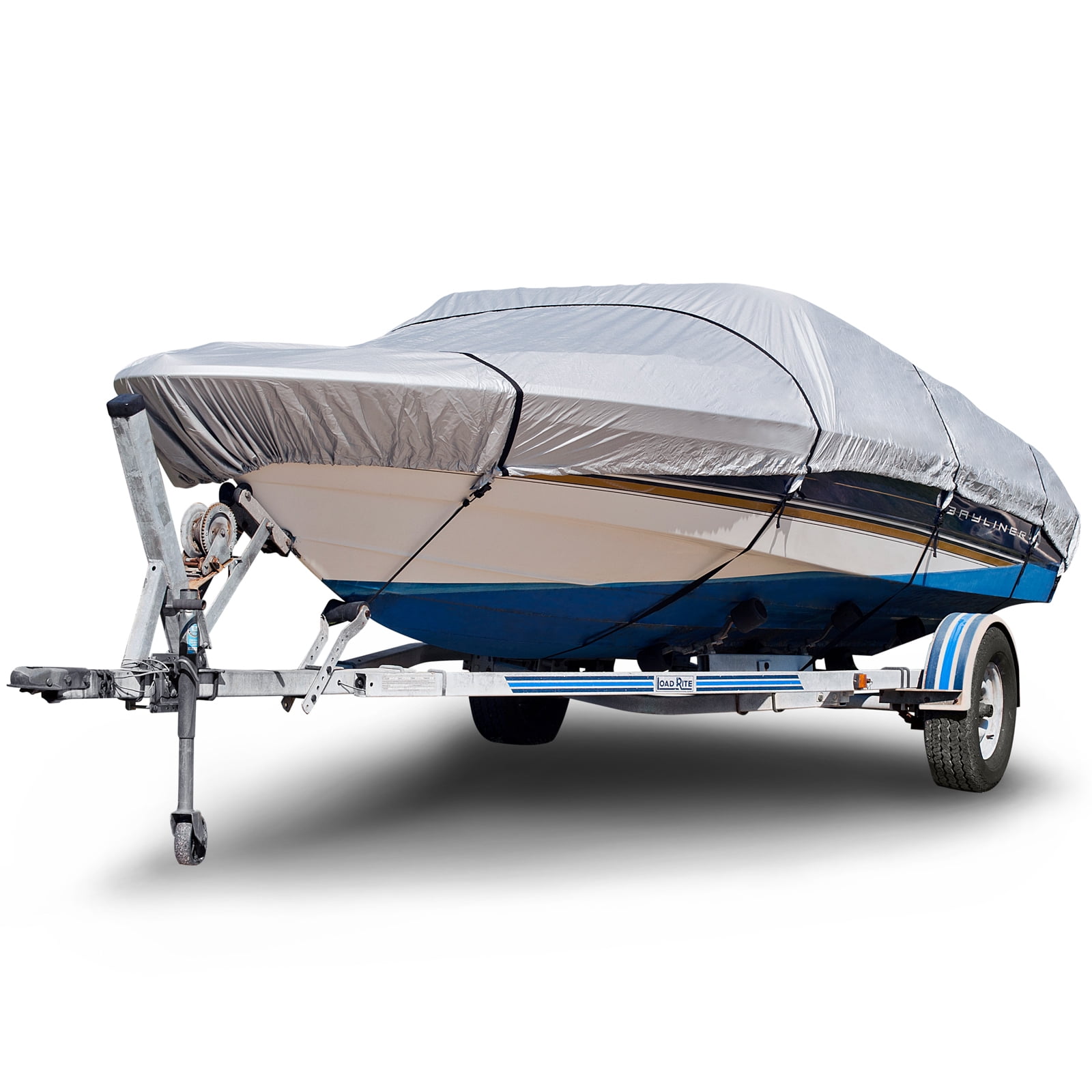 Budge 150 Denier V-Hull Boat Cover, Basic Outdoor Protection, Size BT-8 ...