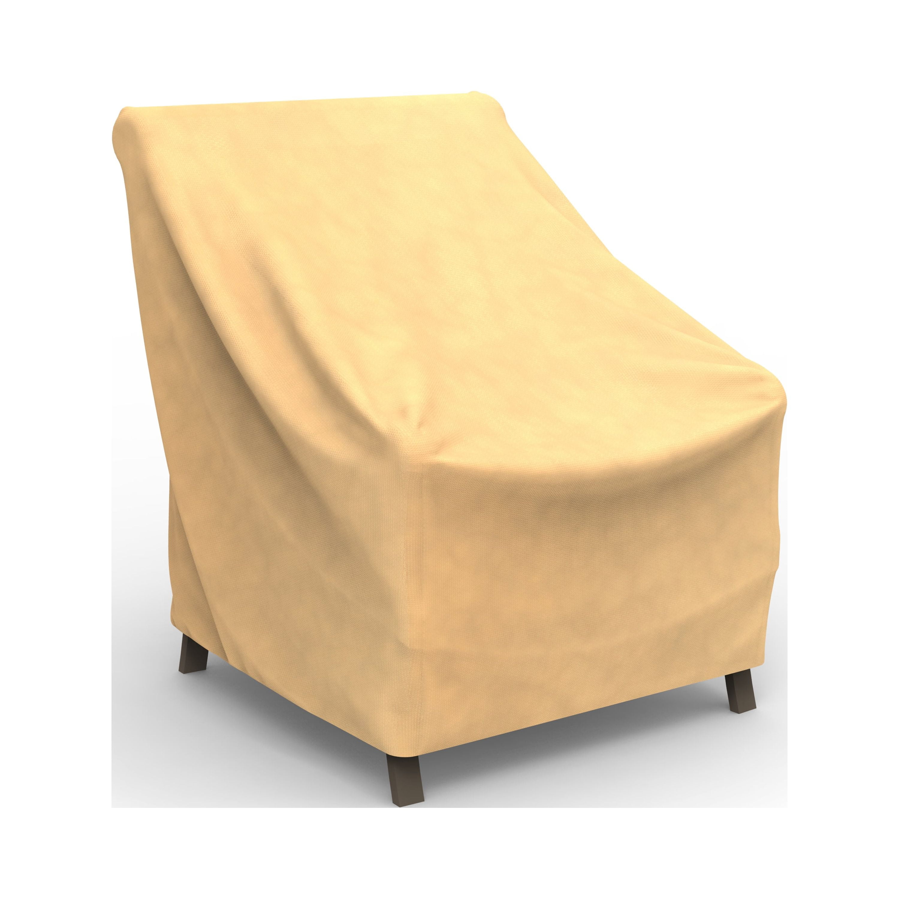 Budge Industries 27" x 30" x 36" Beige Square Patio Chair Cover ...