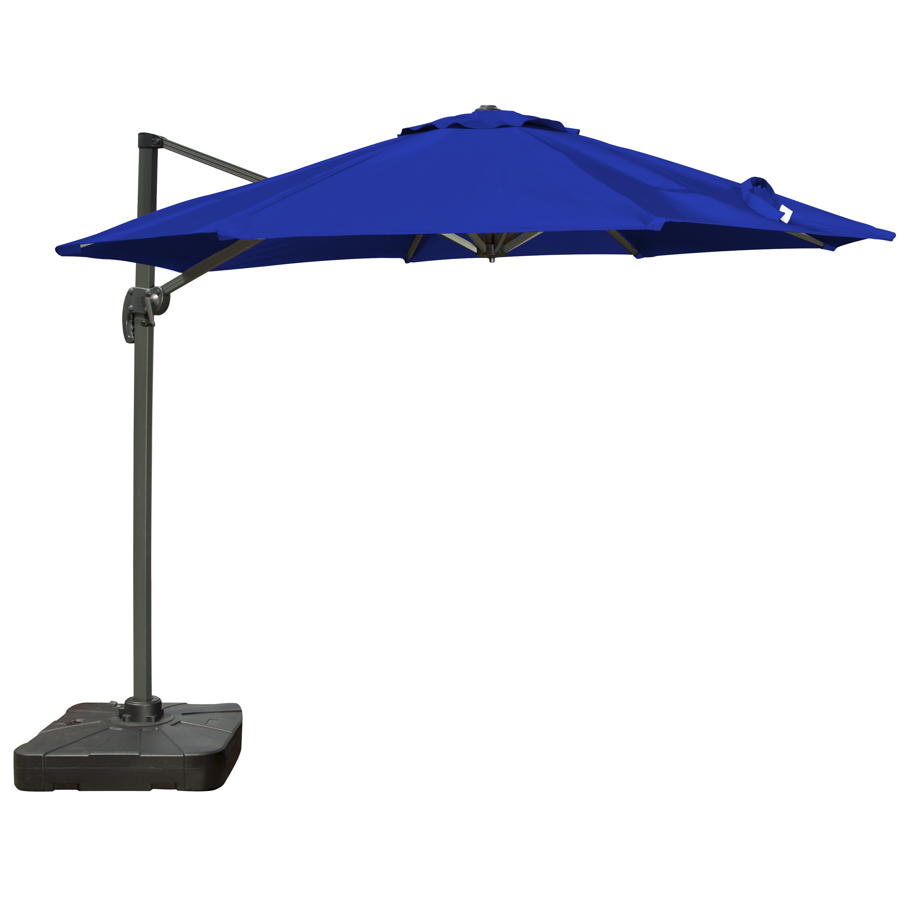 Budge Sunblock Waterproof Cantilever Umbrella 9' 10" Diameter-Base ...