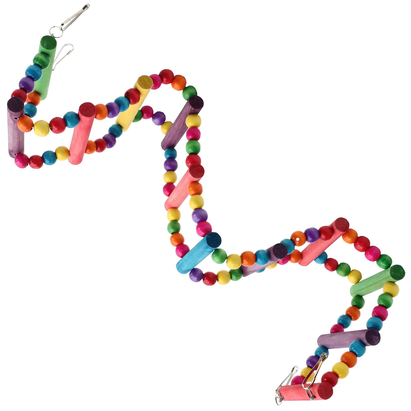 Budgerigar Climbing Ladders Bird Toys Parrot Cage Plush Colorful ...