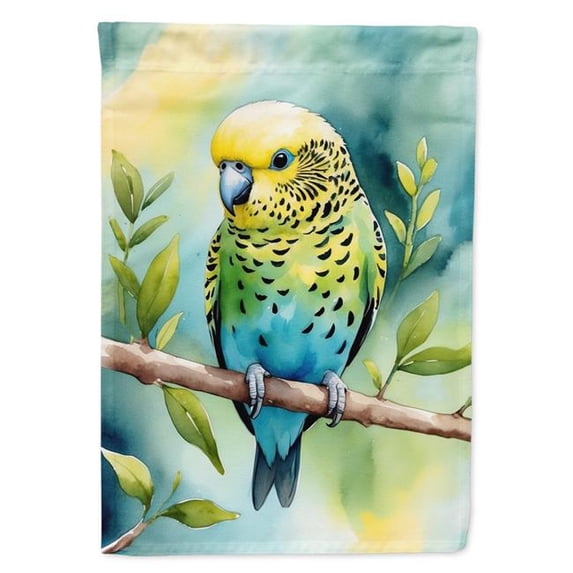 Budgerigar House Flag - Multicolor - 40 x 28 in. - Dual-Sided Print ...