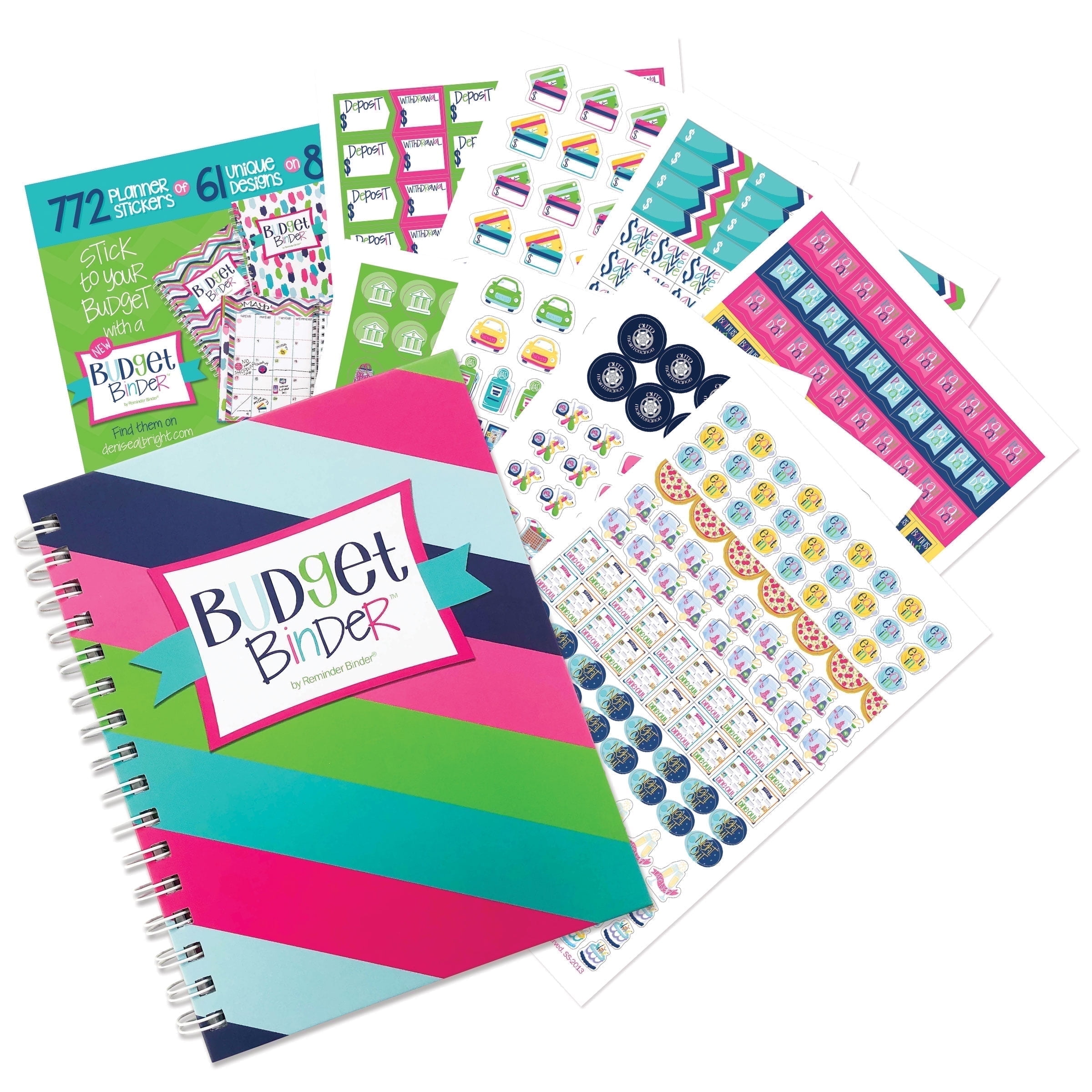 Budget Binder™ 12-Month Budget Planner plus 722 Budget Stickers, Bill ...