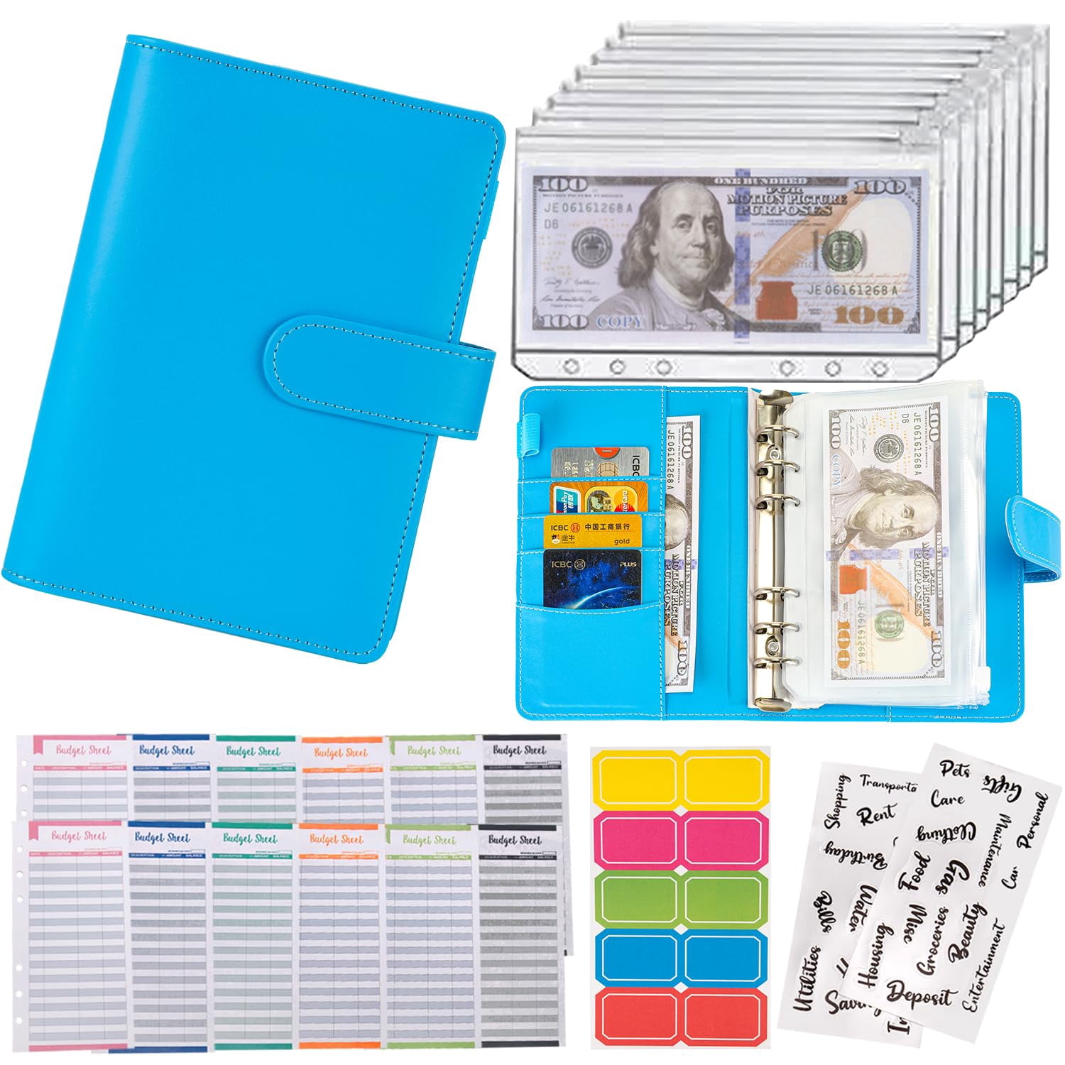 Budget Binder Cash Envelopes for Budgeting Money Organizer for Cash ...