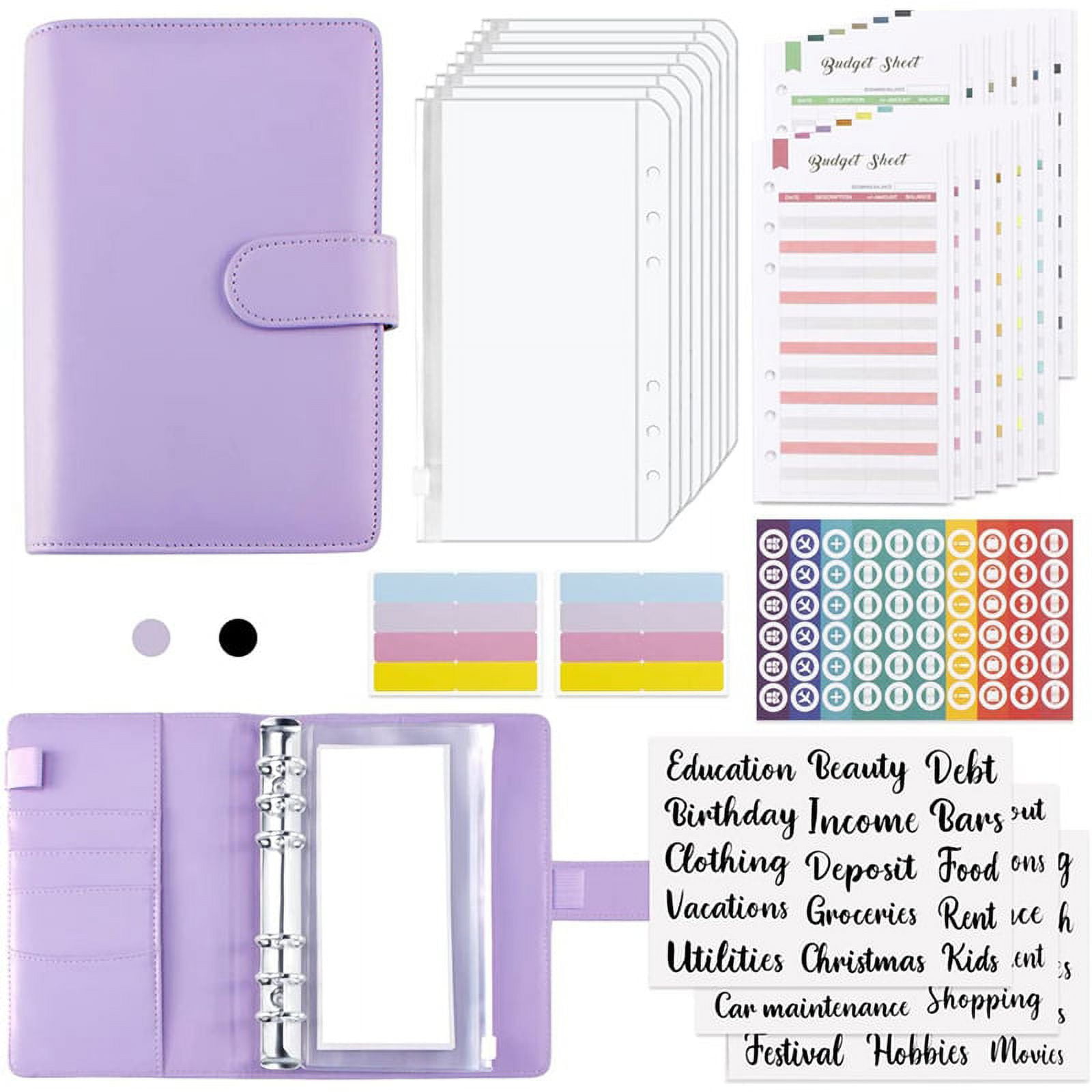 Budget Binder,Money Organizer Cash Envelopes for Budgeting, Budget ...