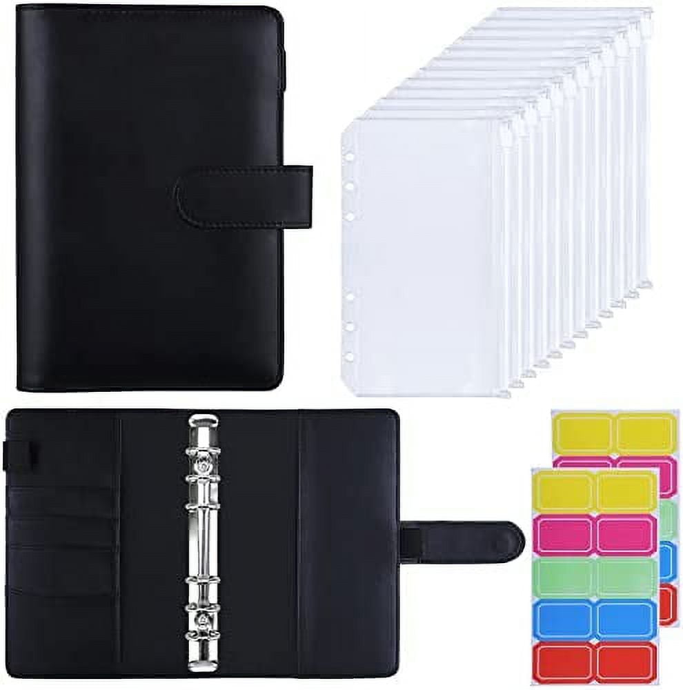 Budget Binder with Zipper Cash Envelopes for Budgeting, A6 Binder with ...