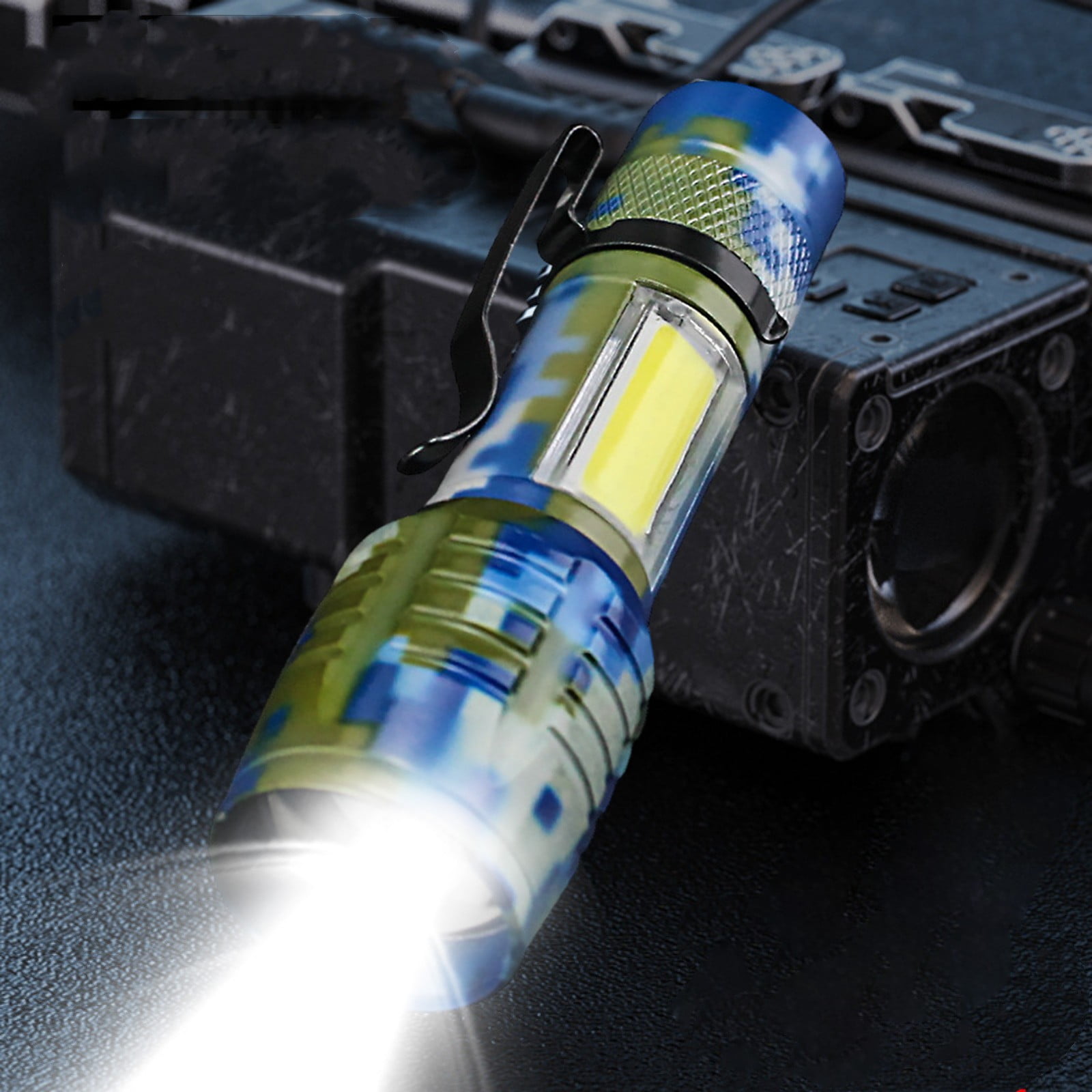 Budget Friendly Pick, LED Flashlight, Zoomable Rechargeable, 4 Modes ...