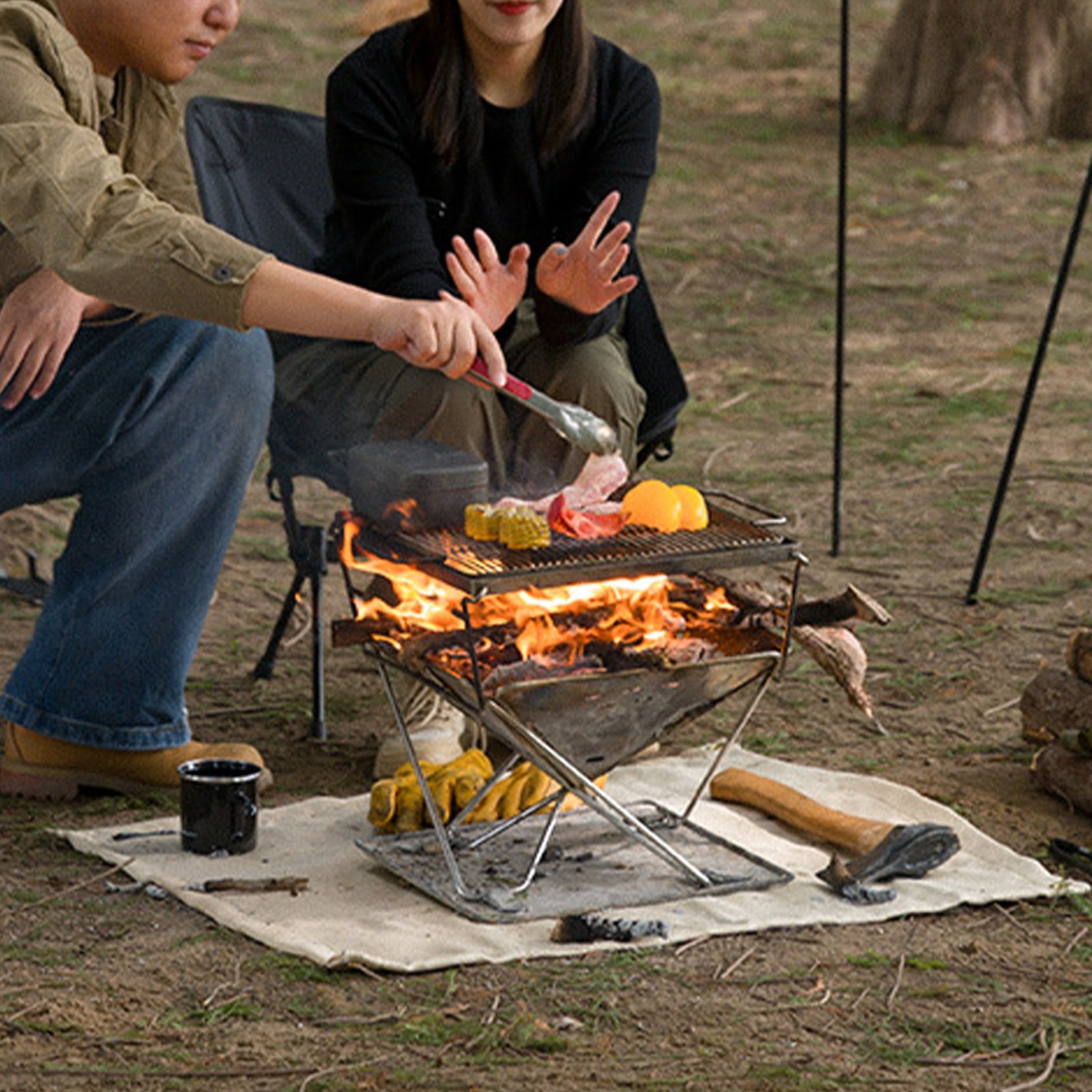 Budget Friendly Pick, Picnic Barbecue Fireproof, Glass Fiber Flame-retardant, Insulation Mat ...
