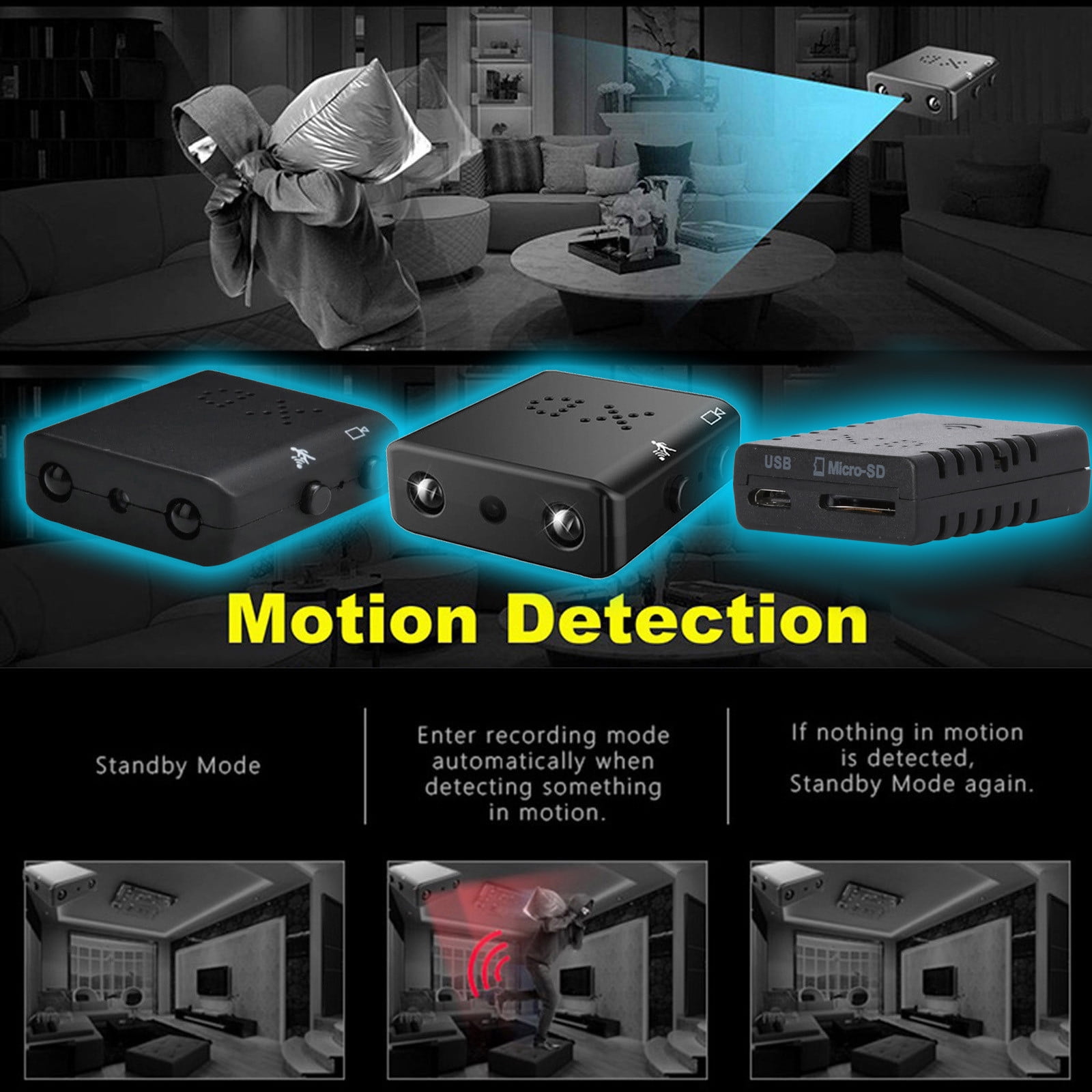 Budget Friendly, The Smallest WiFi Camera, 1080P Wireless USB Plug ...