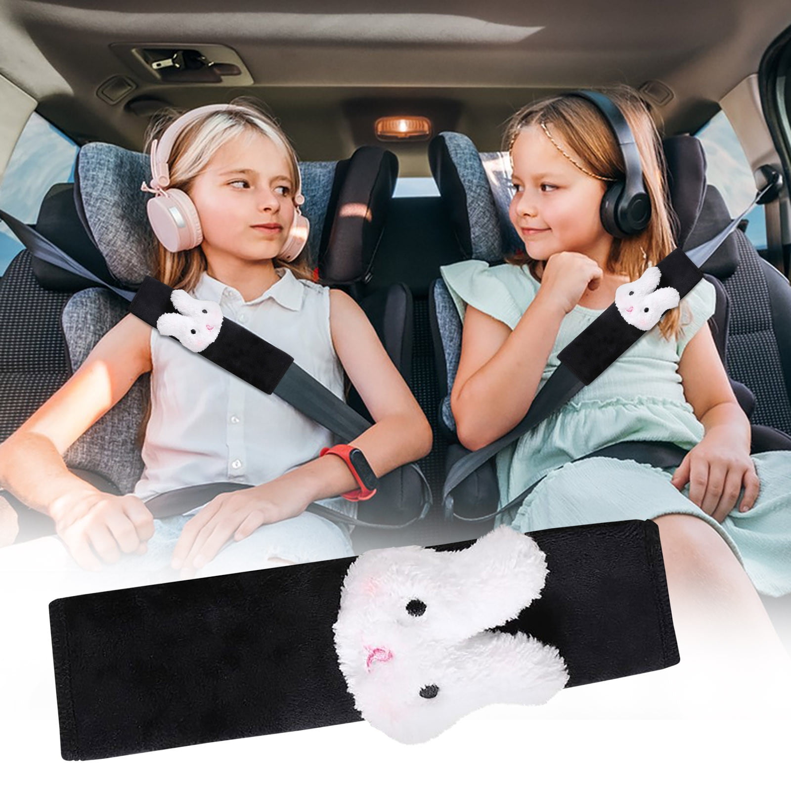 Budget-Friendly,Vsgery Cute Car Seat Belt Pads Plush Protector for ...