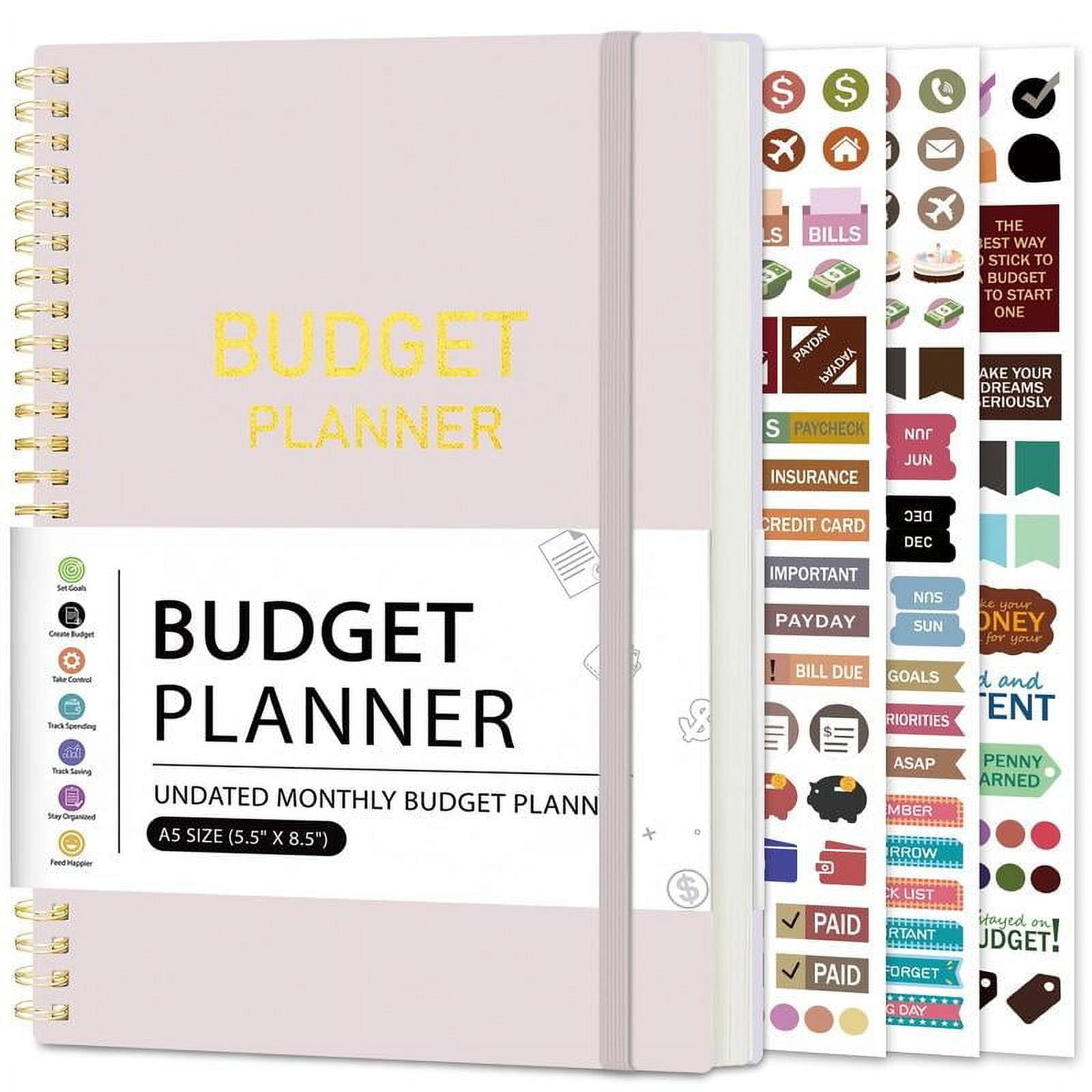 Budget Planner, A5 Budget Planner with Expense Tracker Notebook ...
