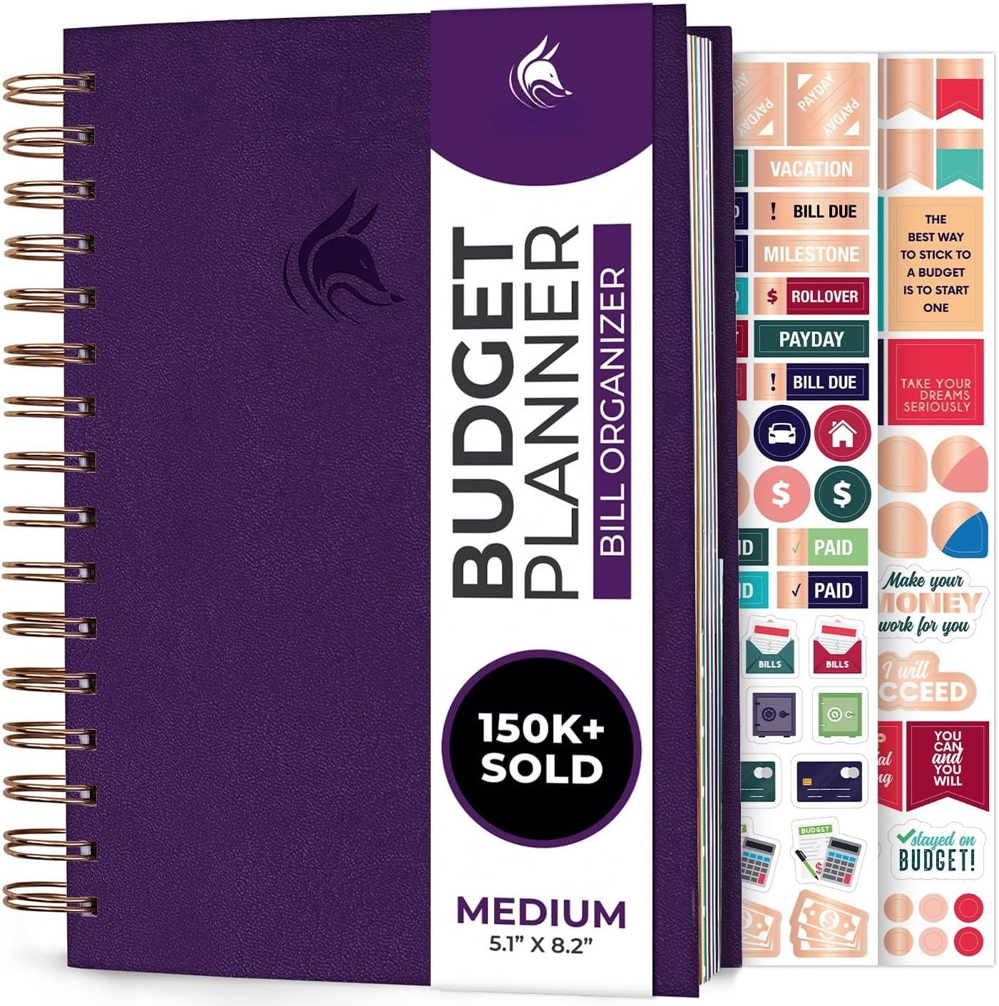 Budget Planner & Monthly Bill Organizer With Pockets. Expense ...