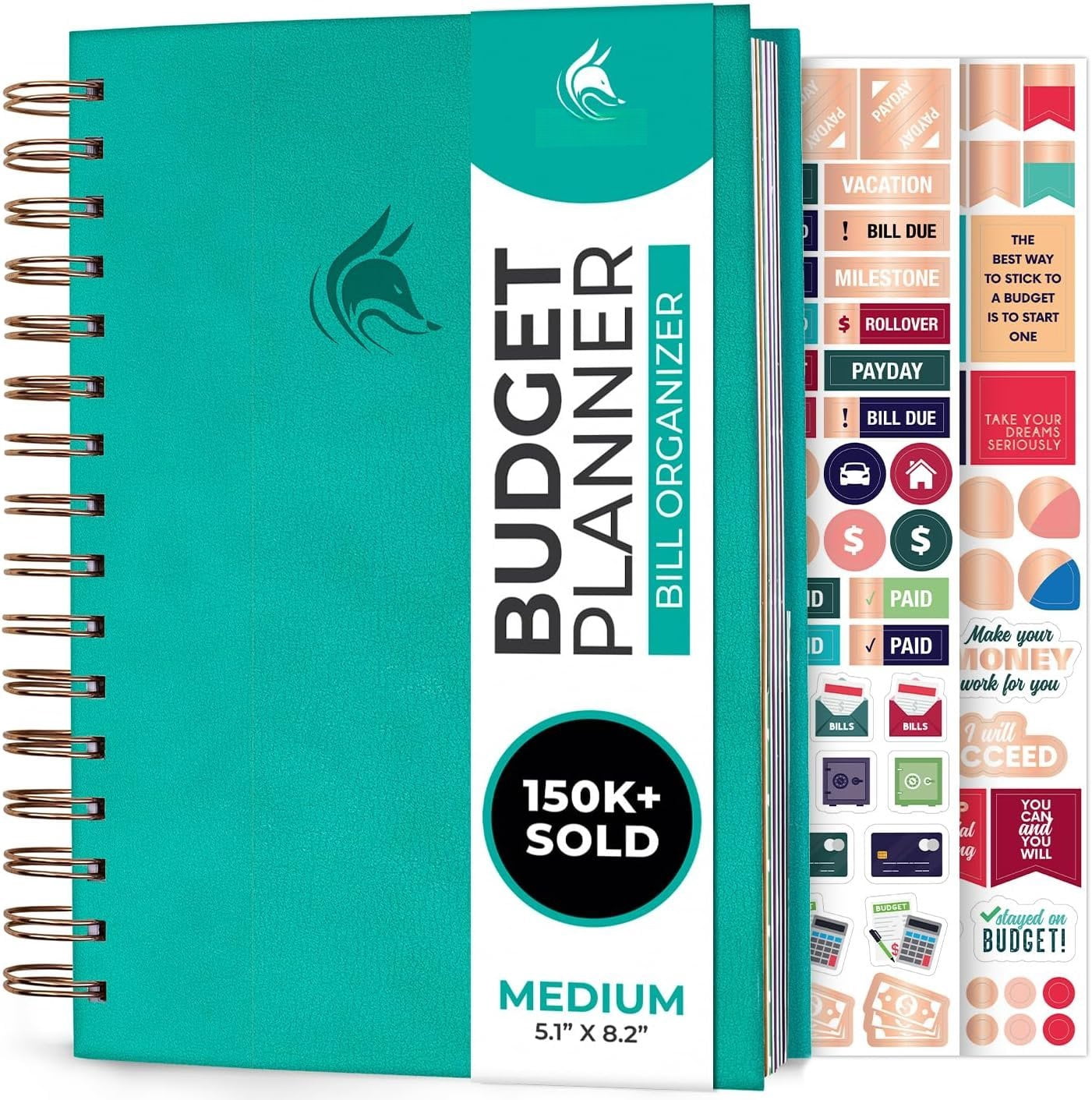 Budget Planner & Monthly Bill Organizer With Pockets. Expense ...
