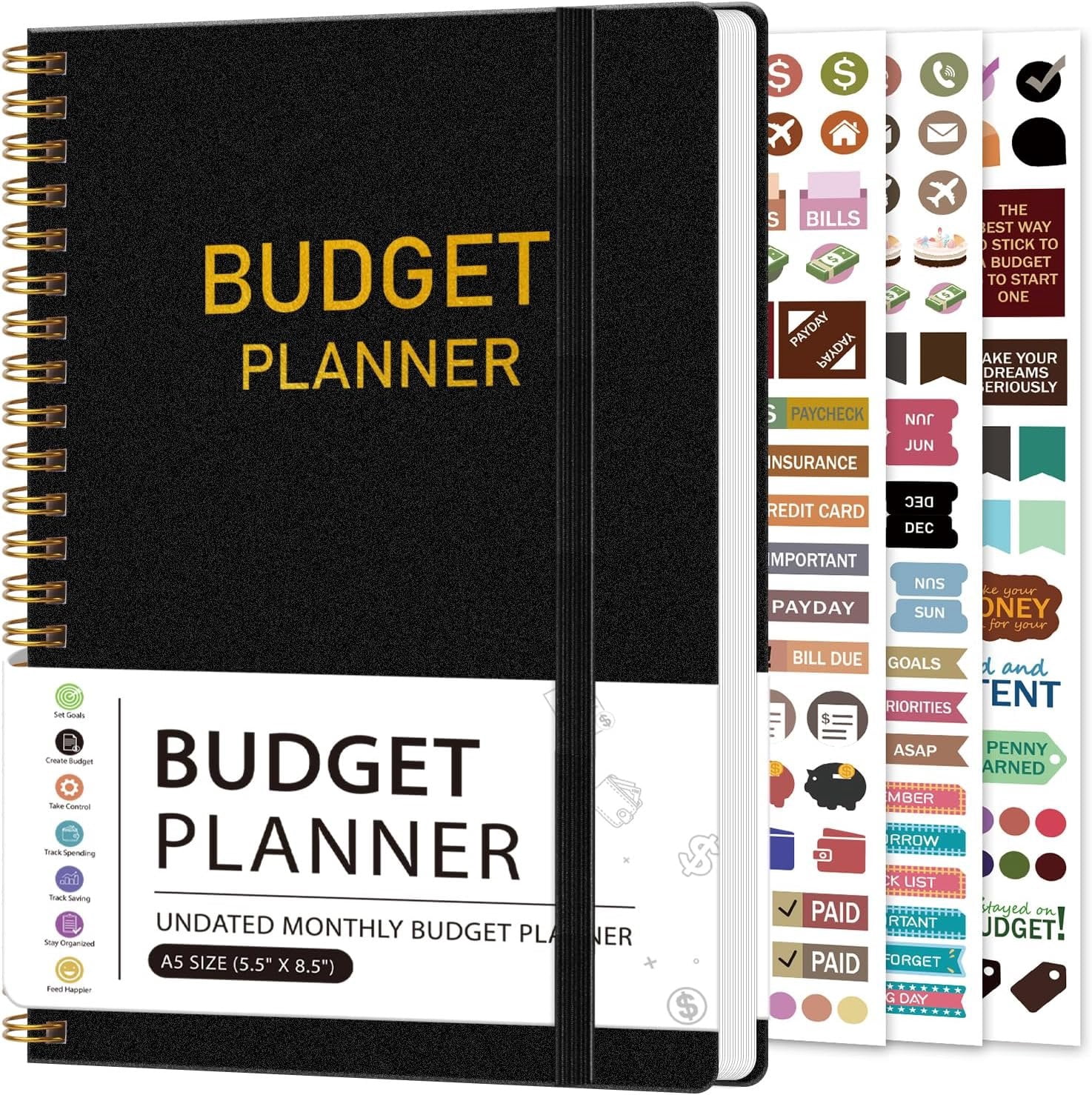 Budget Planner-Monthly Budget Book with Expense Notebook/Accounting ...