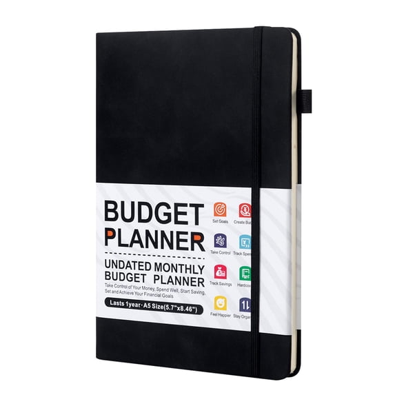 Budget Planner, Monthly Budget Book with Expense Tracker Notebook ...