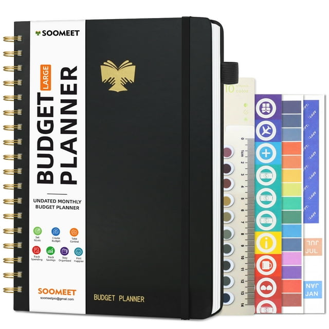 Budget Planner - Monthly Budget Book with Expense Tracker Notebook ...
