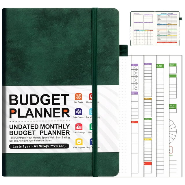Budget Planner, Undated Monthly Expense Tracker Notebook, Budget ...