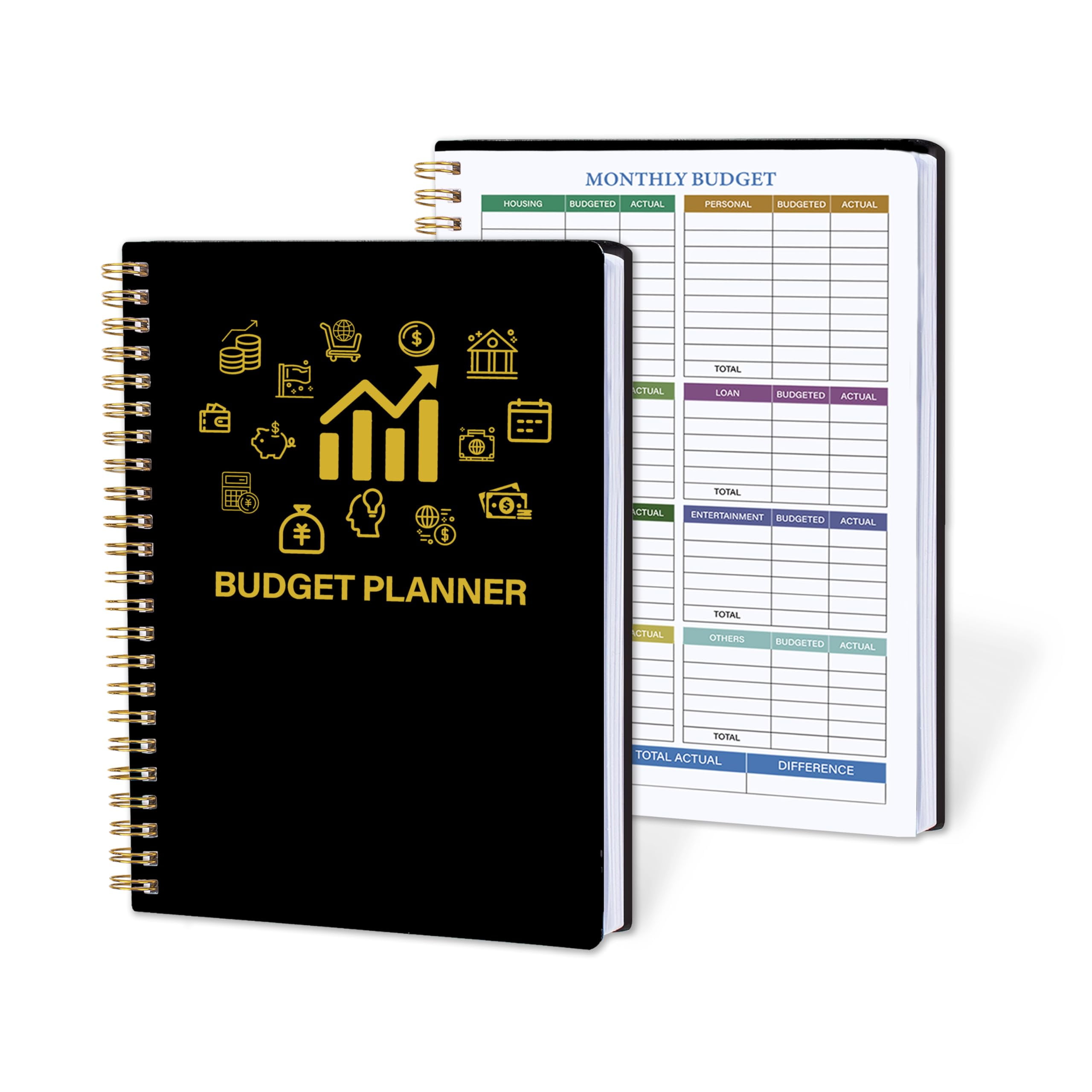 Budget Planner, Undated Monthly Finance Organizer, Expense Tracker ...