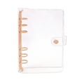 Budget journal a6 plastic, pvc notebook with inner pockets rings ...