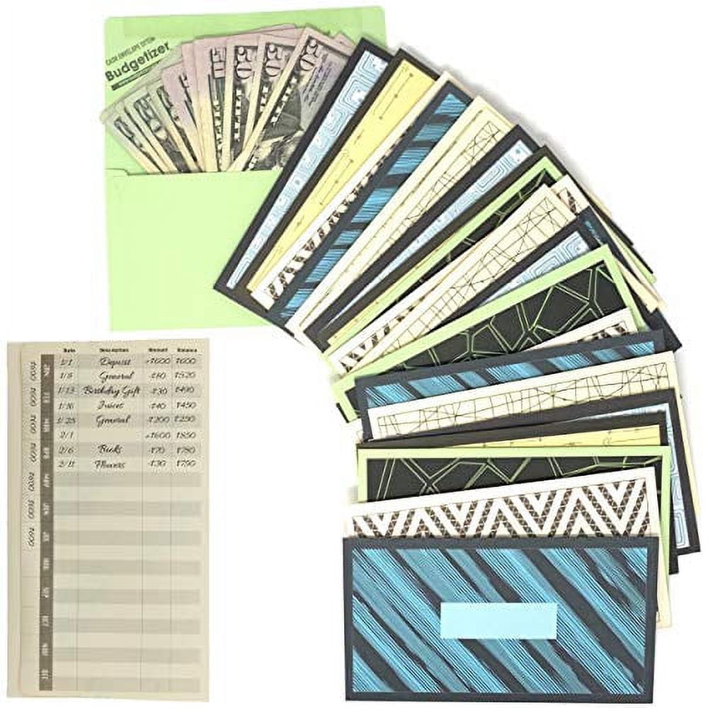 Budgetizer Cash 6.5" x 3.63" Envelopes Budget Planner with Ledger, 36 ...