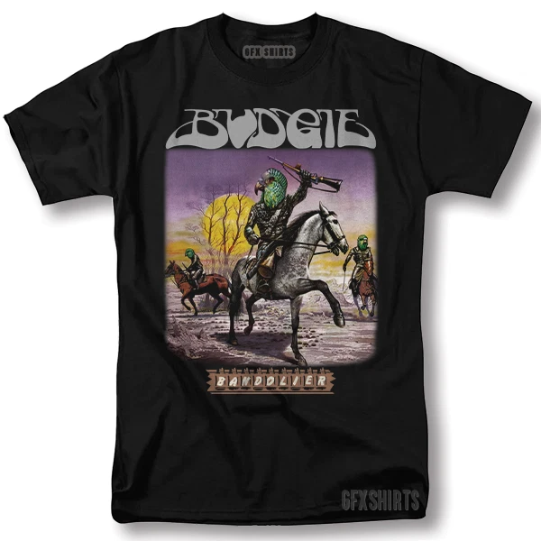 Budgie Shirt Bandolier Rock Merch Concert Tour Vntg Graphic T-Shirt ...