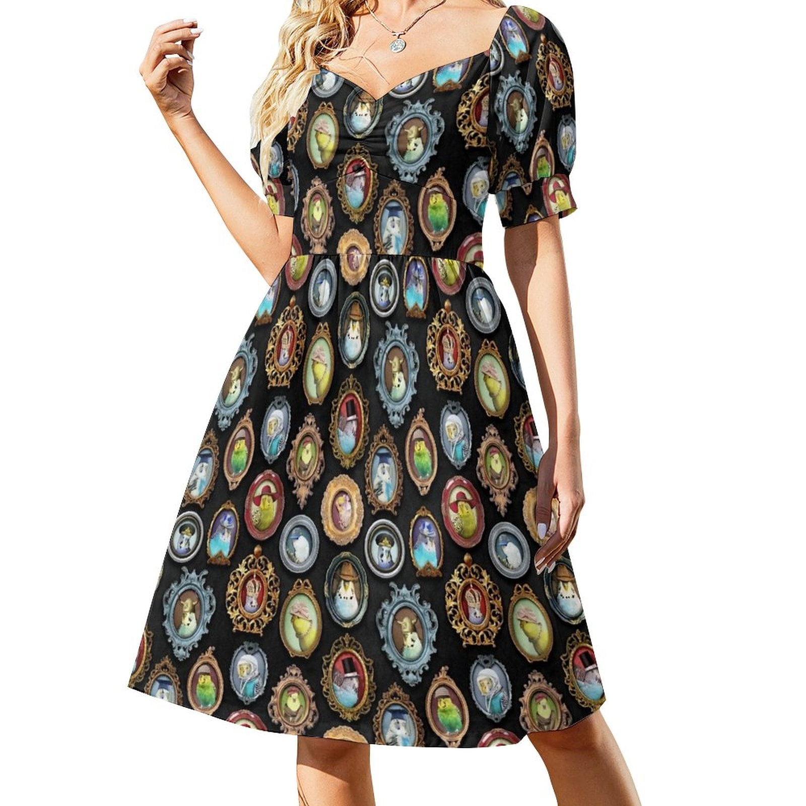 Budgies in Hats Sleeveless Dress ladies dresses for special occasion ...