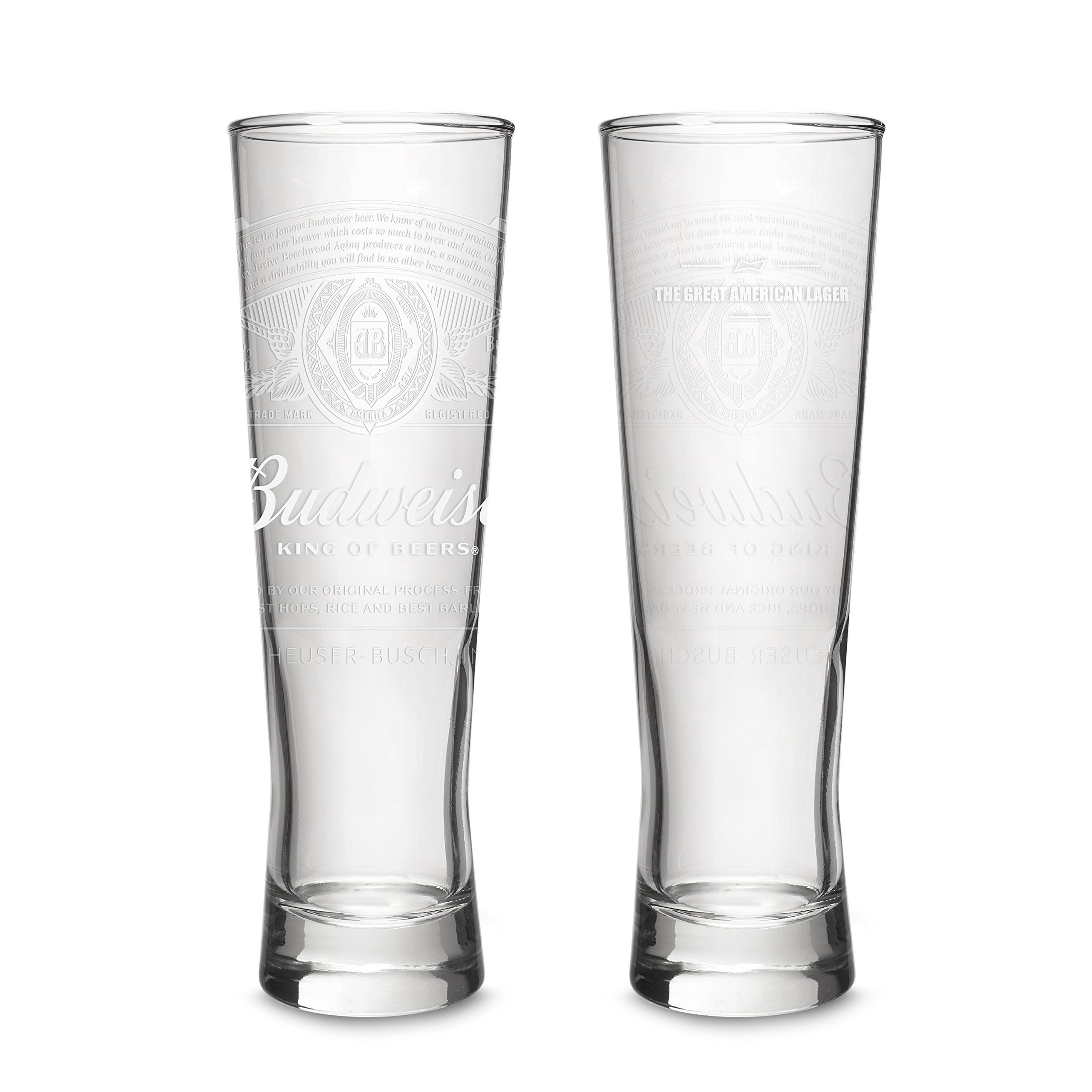 Budweiser 2-Pack Dream Beer Glass, 16oz - Walmart.com
