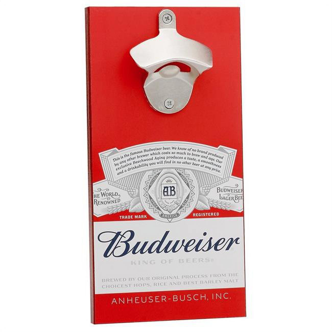 Budweiser 48350 Budweiser Bottle Opener with Magnetic Cap Catcher ...