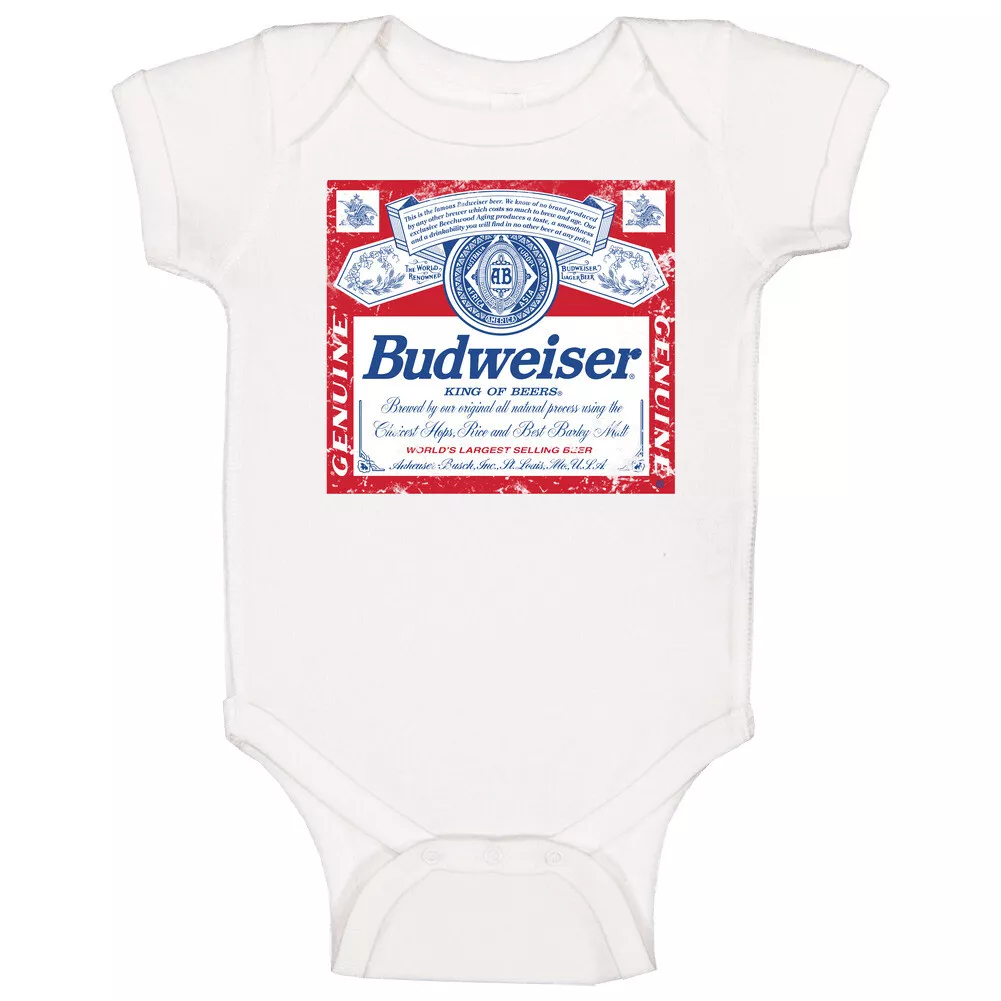 Budweiser American Beer Logo Retro Label Drinking Crewneck Sweatshirt ...