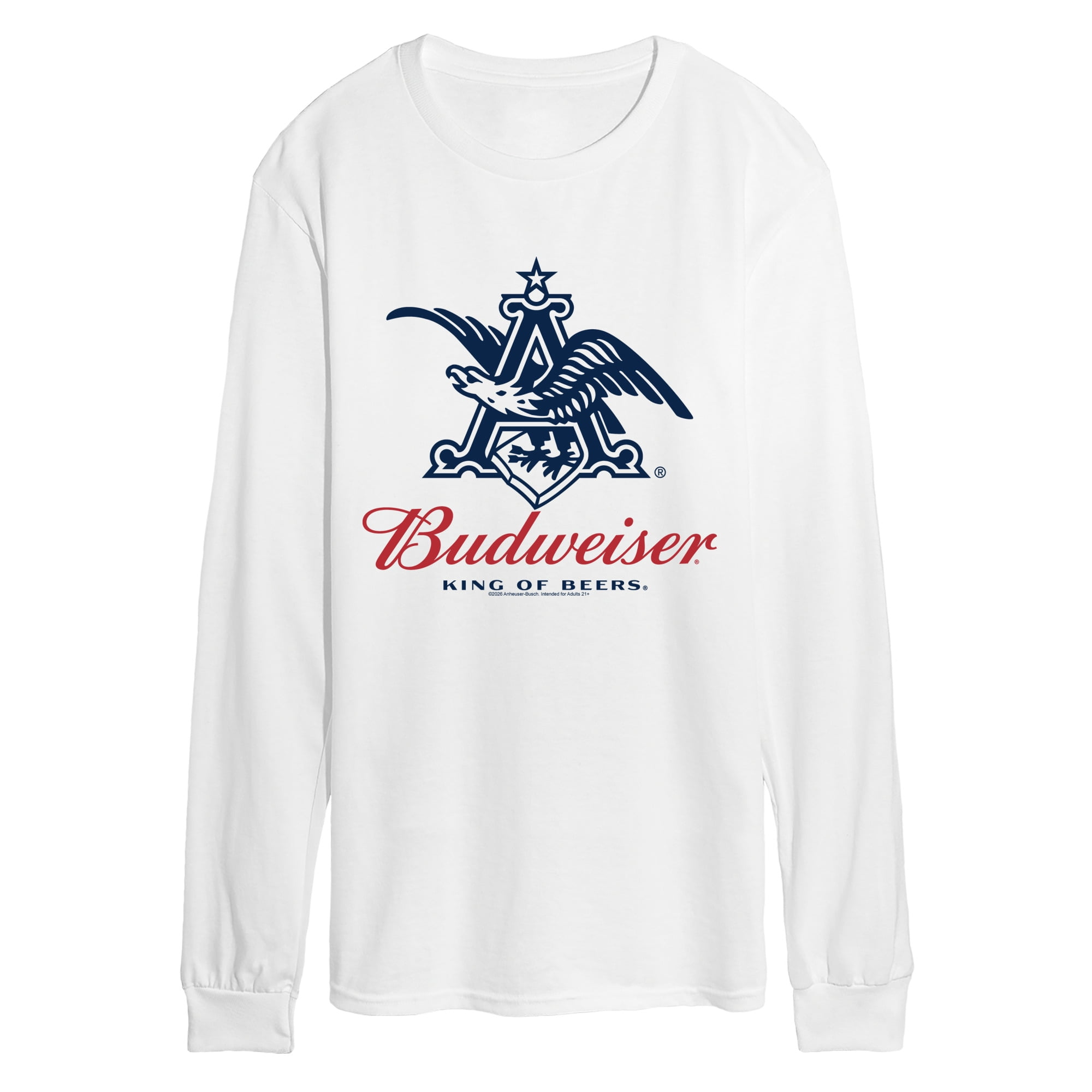 Budweiser - Anheuser Eagle - Men's Long Sleeve Graphic T-Shirt ...