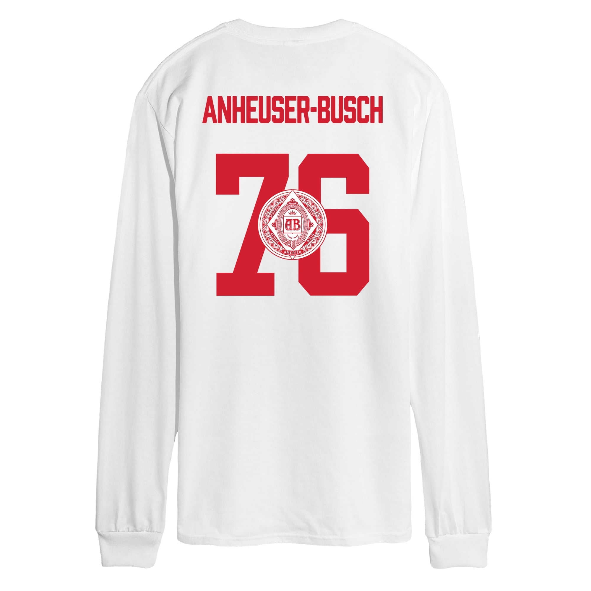 Budweiser - Athletic Dept. - Men's Long Sleeve Graphic T-Shirt ...