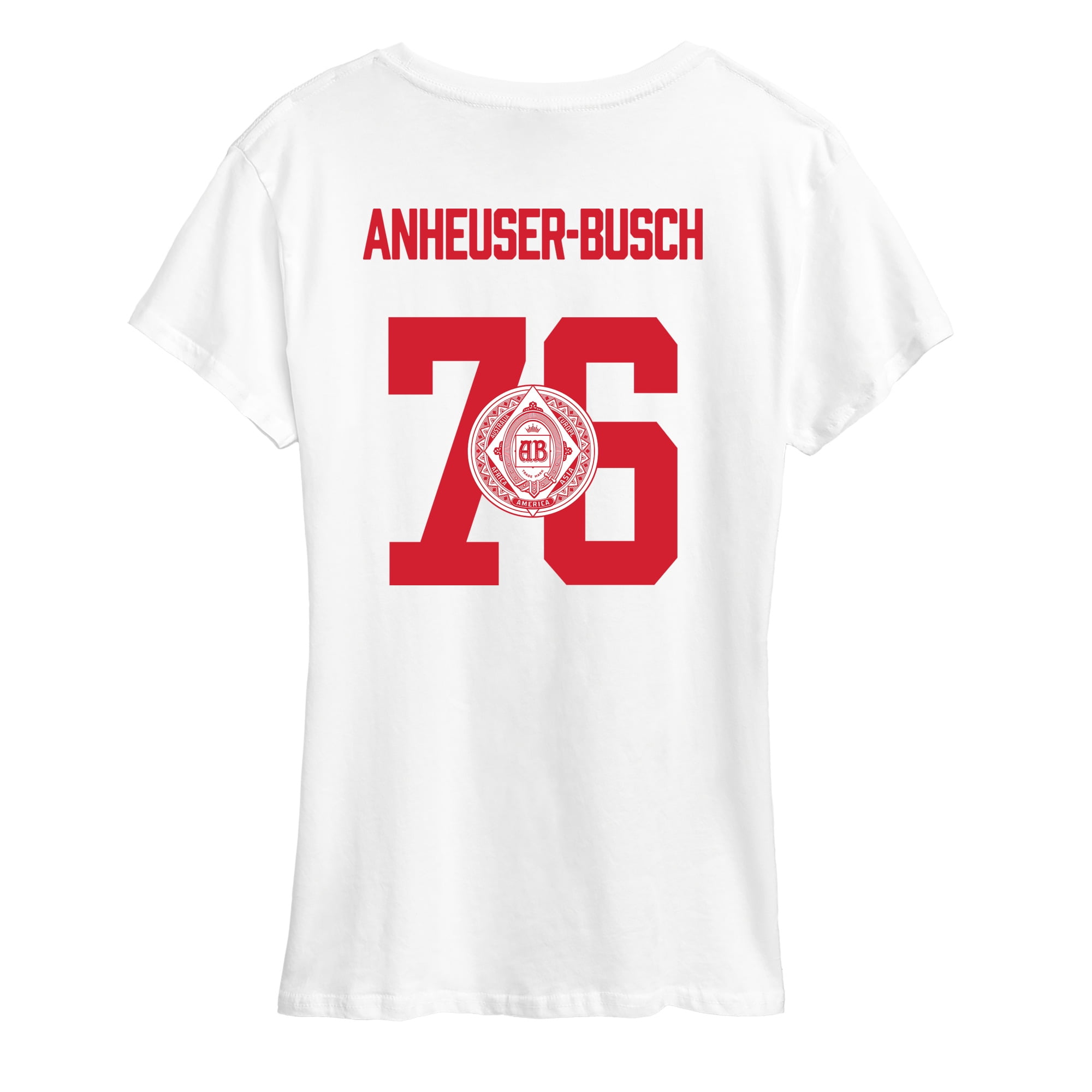 Budweiser - Athletic Dept. - Women's Short Sleeve Graphic T-Shirt ...