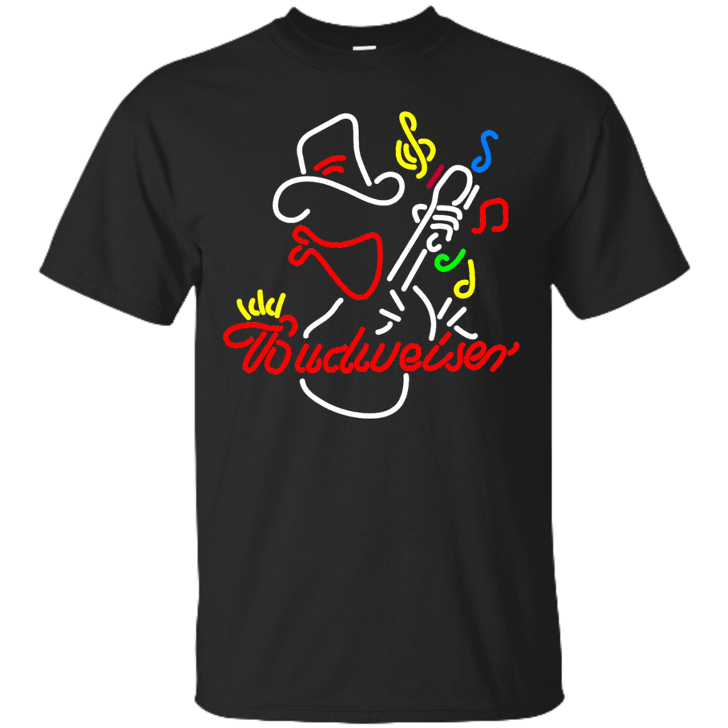 Budweiser Beer T-Shirt Cowboy Guitar – A Unique Tee Combining Classic ...