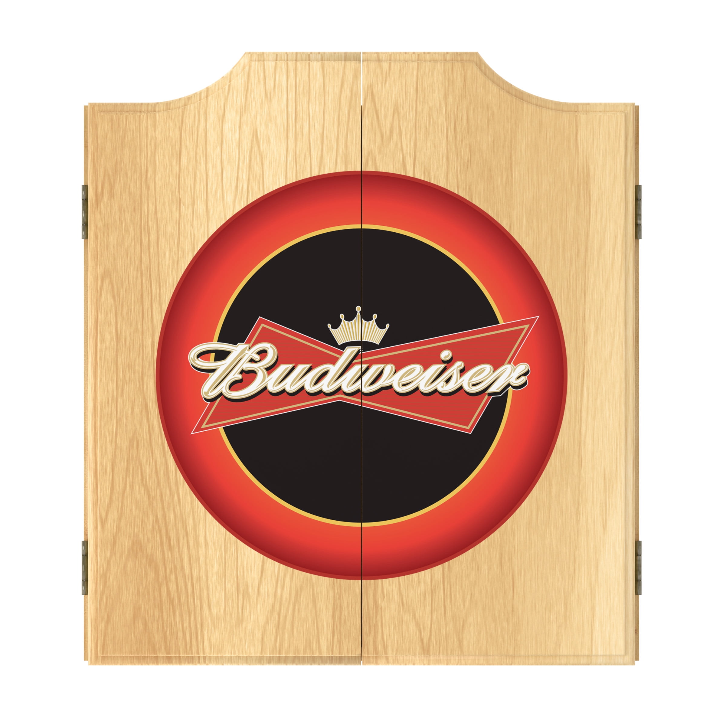 Free Shipping! Trademark Gameroom Budweiser Dart Board Cabinet Set with ...