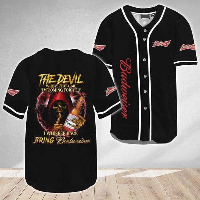 Budweiser Bring From Devil Baseball Jersey - Walmart.com