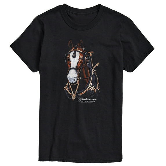 Budweiser - Bud Clydesdale Portrait - Men's Short Sleeve Graphic T ...