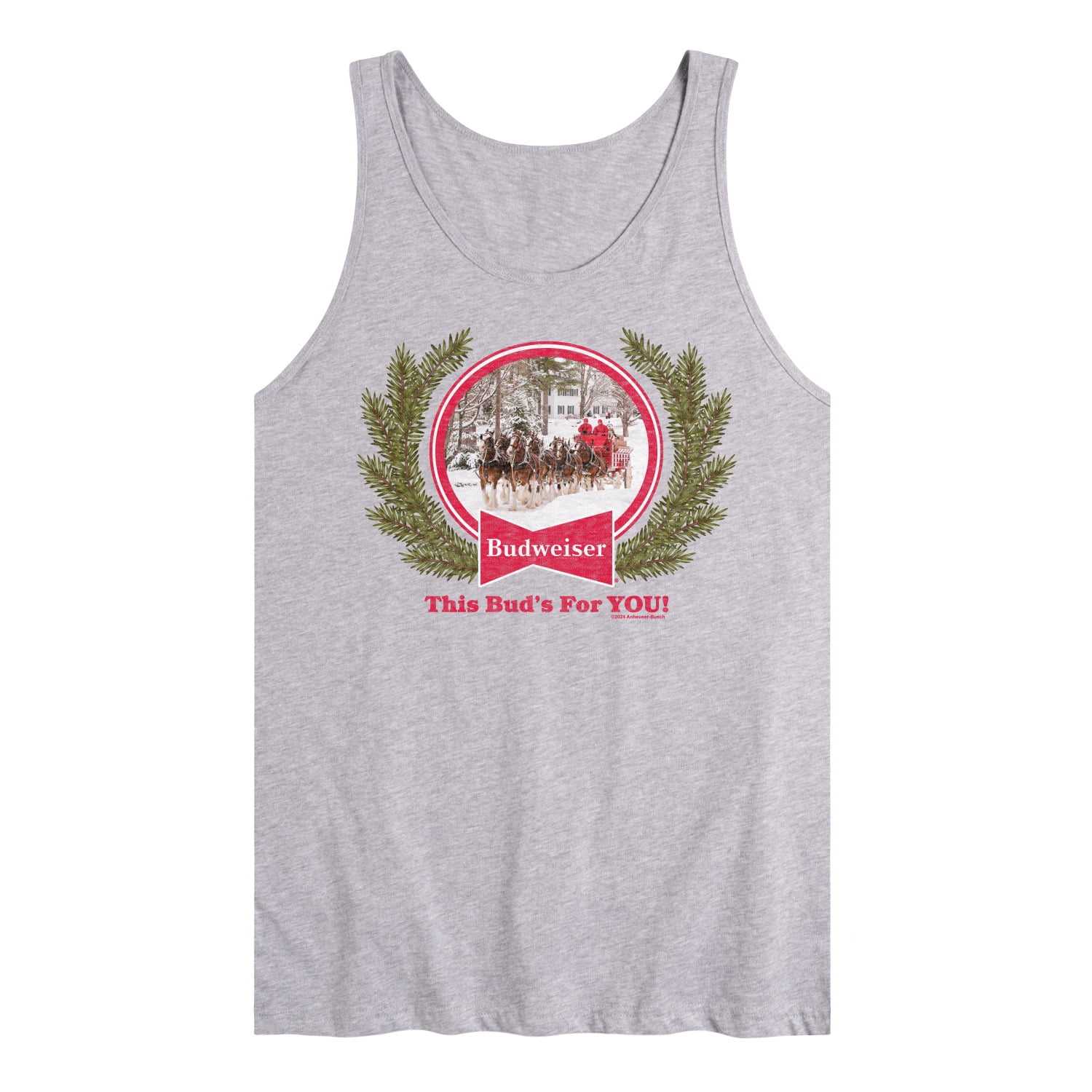 Budweiser - Bud Holiday Clydesdales - Men's Tank Top - Walmart.com